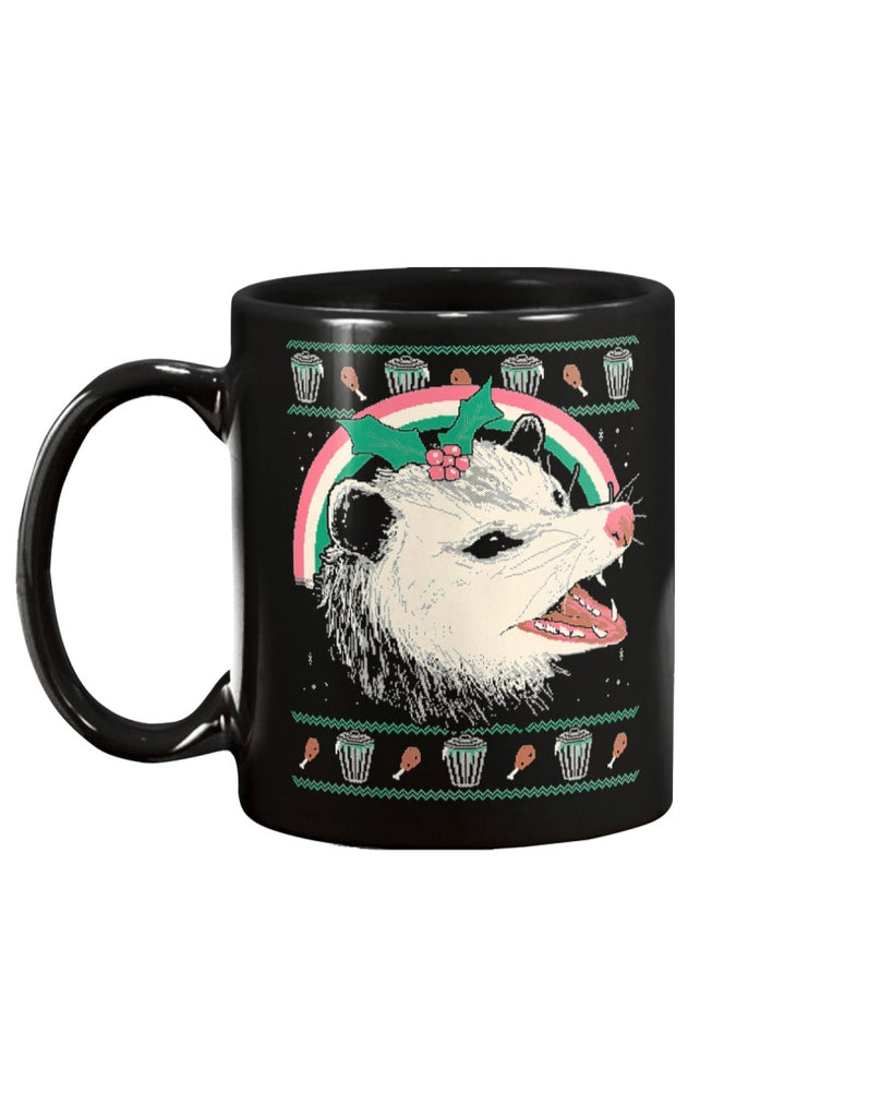 Christmas Opossum coffee mug 15 ounces of pleasure – Unlawful Threads